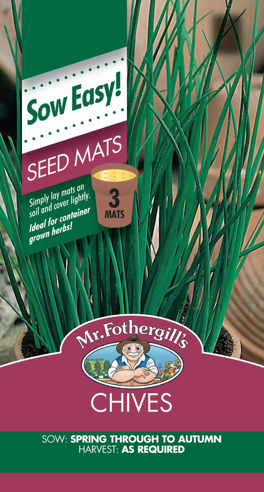 Seeds C Chives Seed Mat